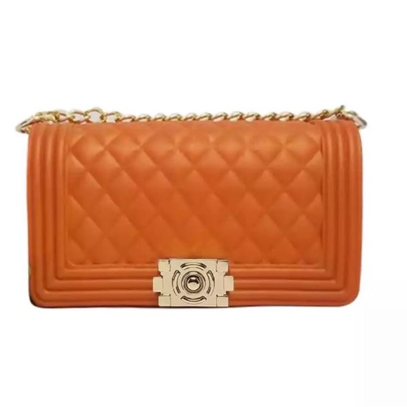 Bags | Orange Crossbody Bag | Poshmark